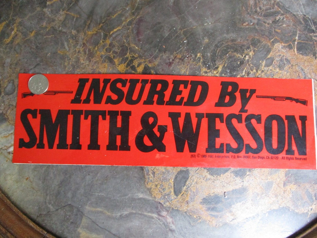 1985 Smith & Wesson Bumper Sticker - Etsy