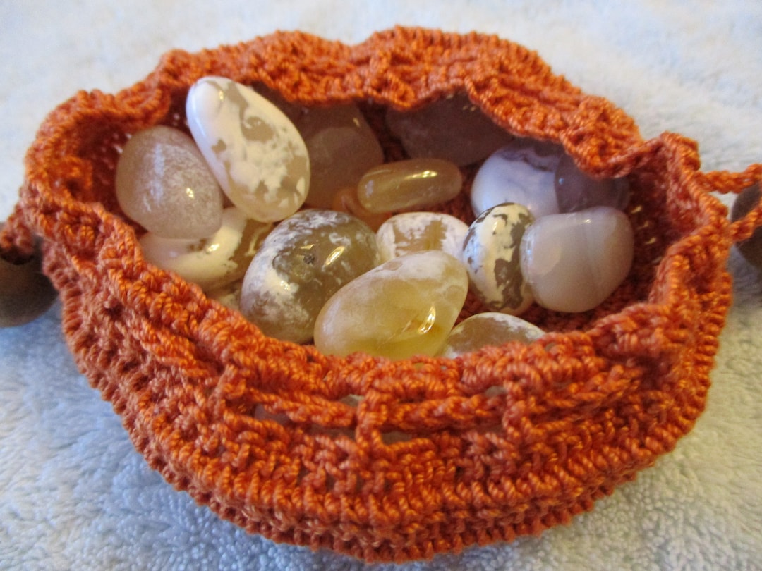 Rock Pouch Gift With Polished Beach Agates, Rock Gifts - Etsy