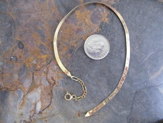 10K Gold Vintage Italian Bracelet, 417 Italy - Gem