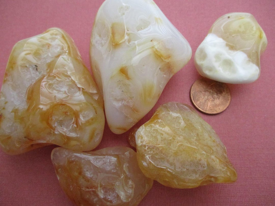 Large Polished Carnelian Beach Agates - Etsy