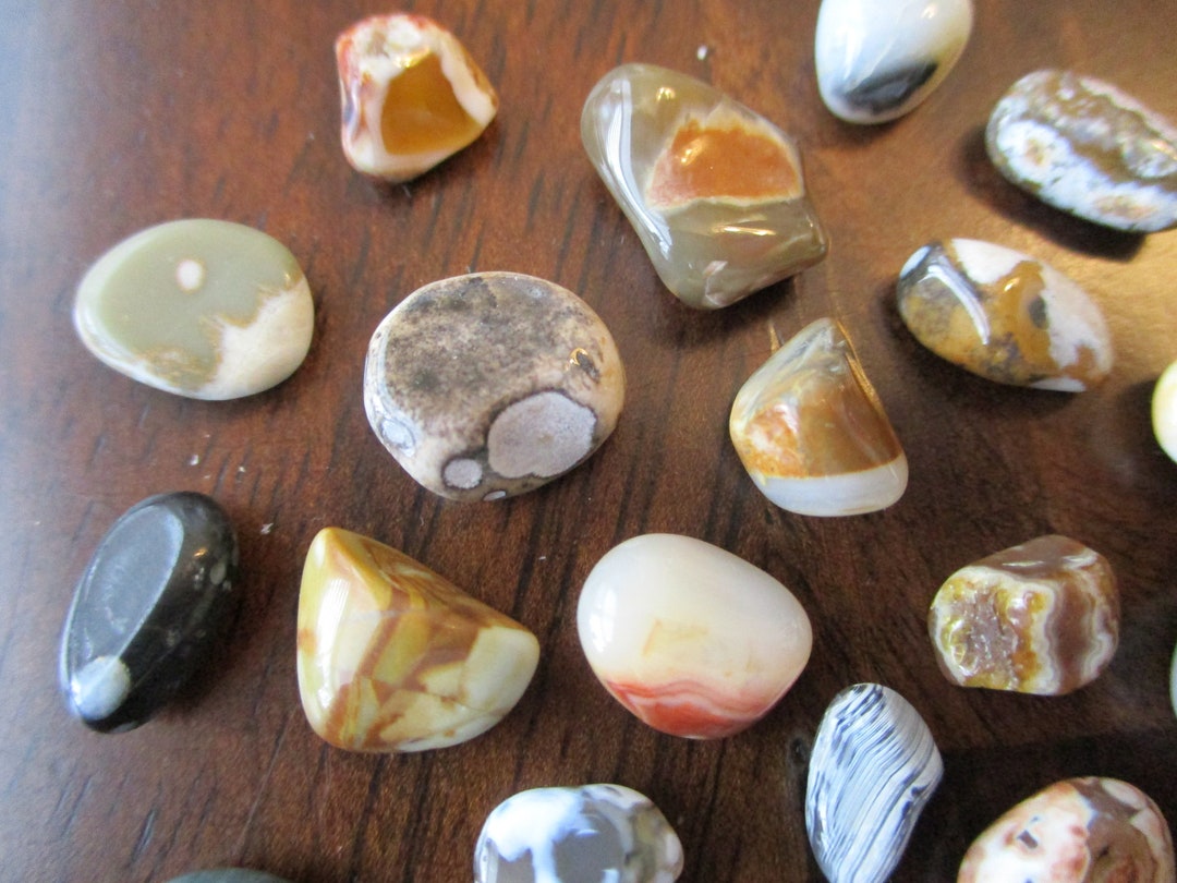 Very Small Polished Stones and Agates, Mosaics, Jewelry, Crafting Lot ...