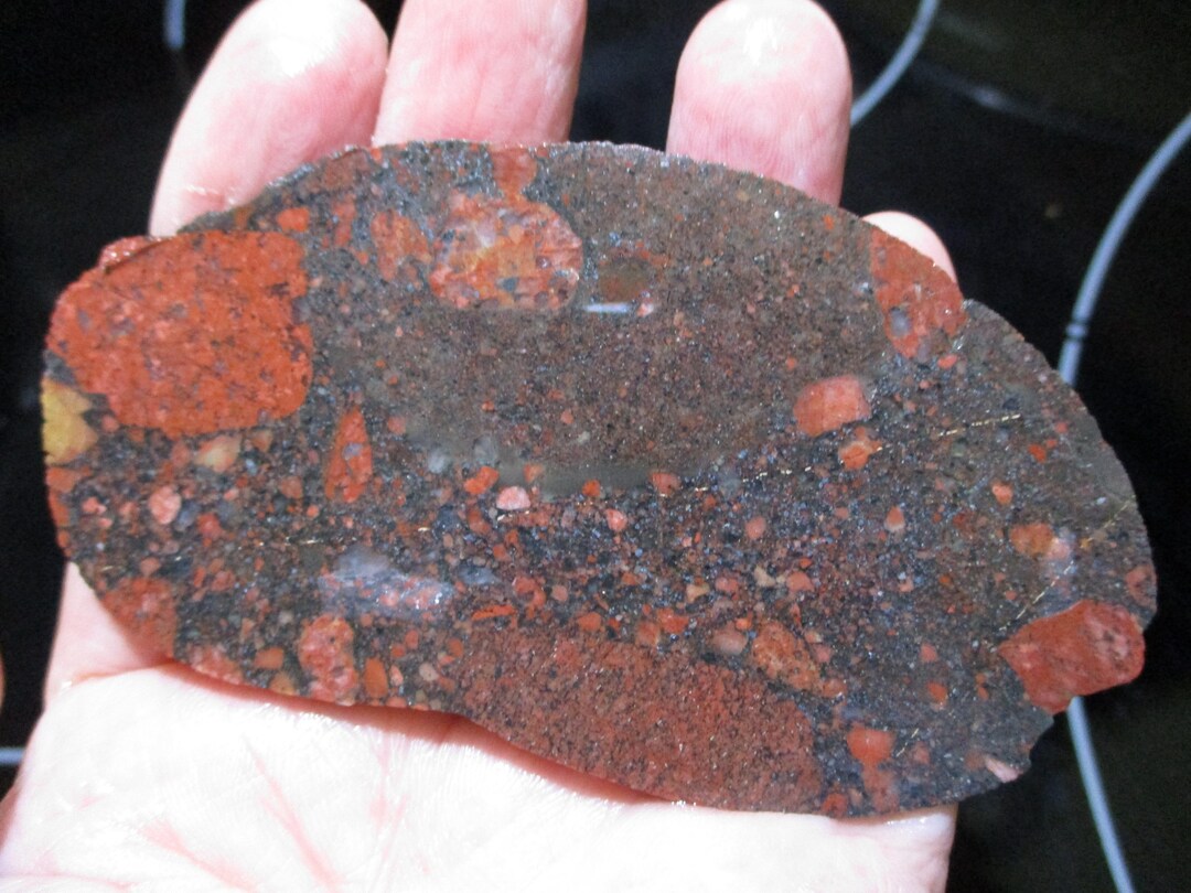 Black Pudding Stone Rock Slab - Etsy