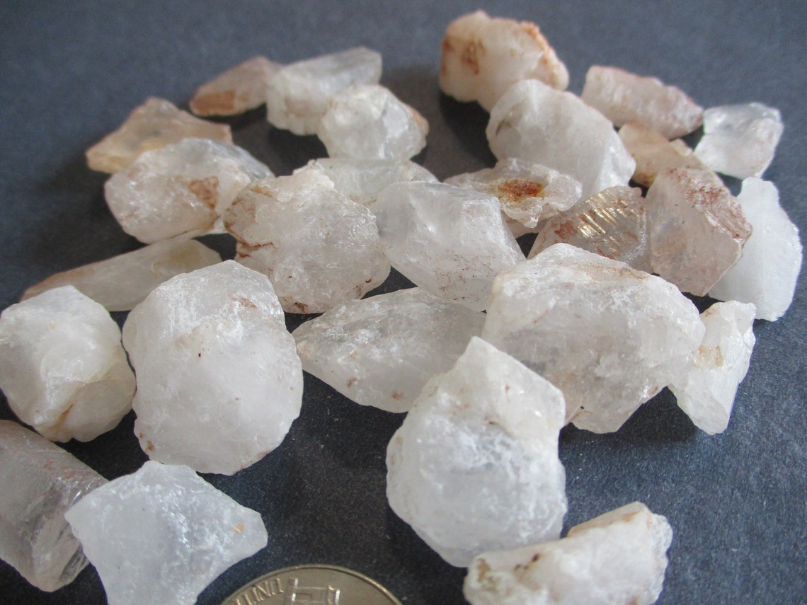 Cristal de quartz fer teinté opaque Brut Morceaux bruts et | Etsy