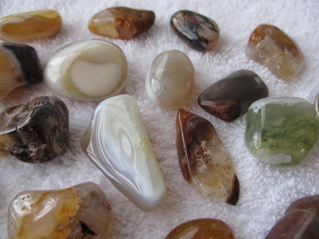 Doublets and Layered Polished Stones, Jewelry Making Supplies, Natural ...