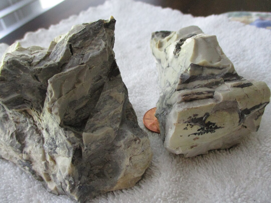 Marbled Craggy Mountain Peaks Rock Display - Etsy
