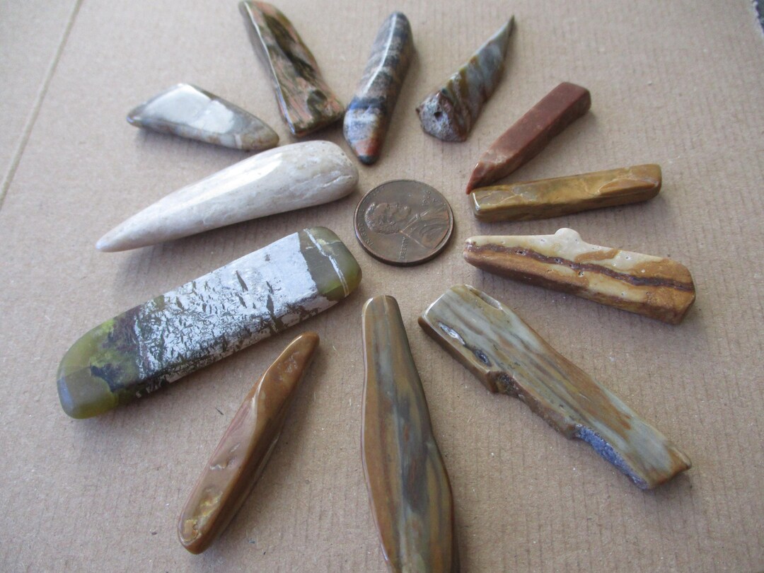 Polished Patterned Rock Shards - Etsy