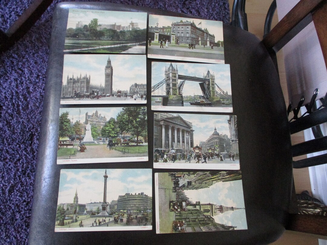 Antique London Lithograph Postcards Lot - Etsy