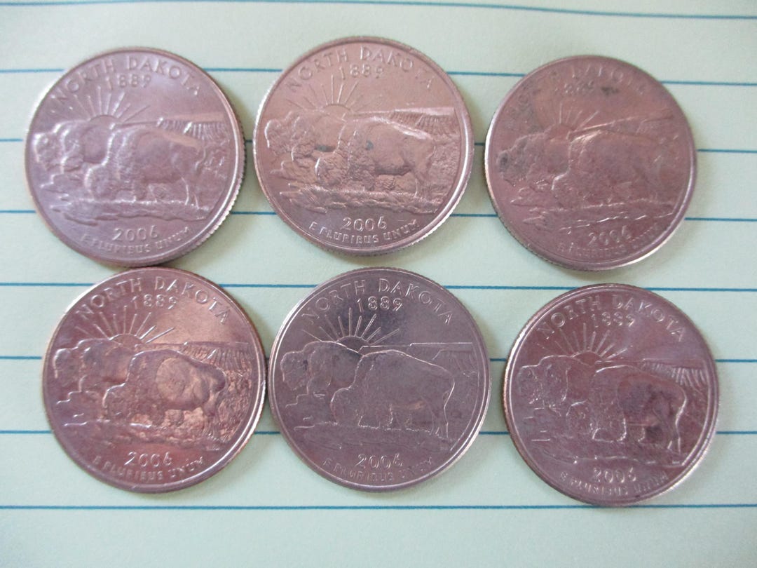 Bison, Buffalo U.S. Bicentennial Quarters North Dakota Lot - Etsy