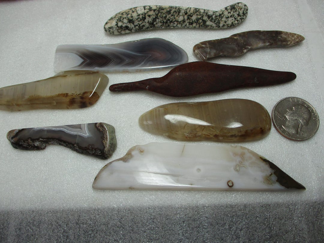 Polished Shard Shaped Stone Pieces - Etsy