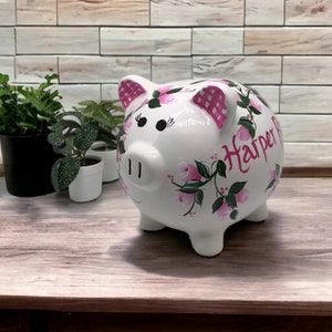 Personalized Bank, Custom Piggy Bank, New Baby Gift, Baby Shower Gift ...