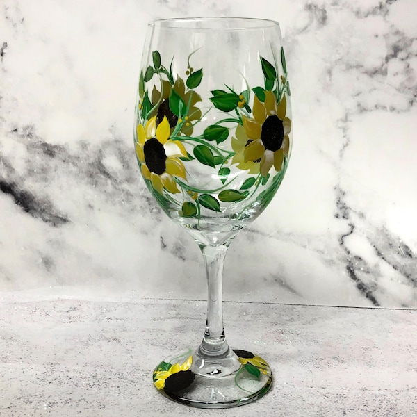 Sunflower Glasses - Etsy