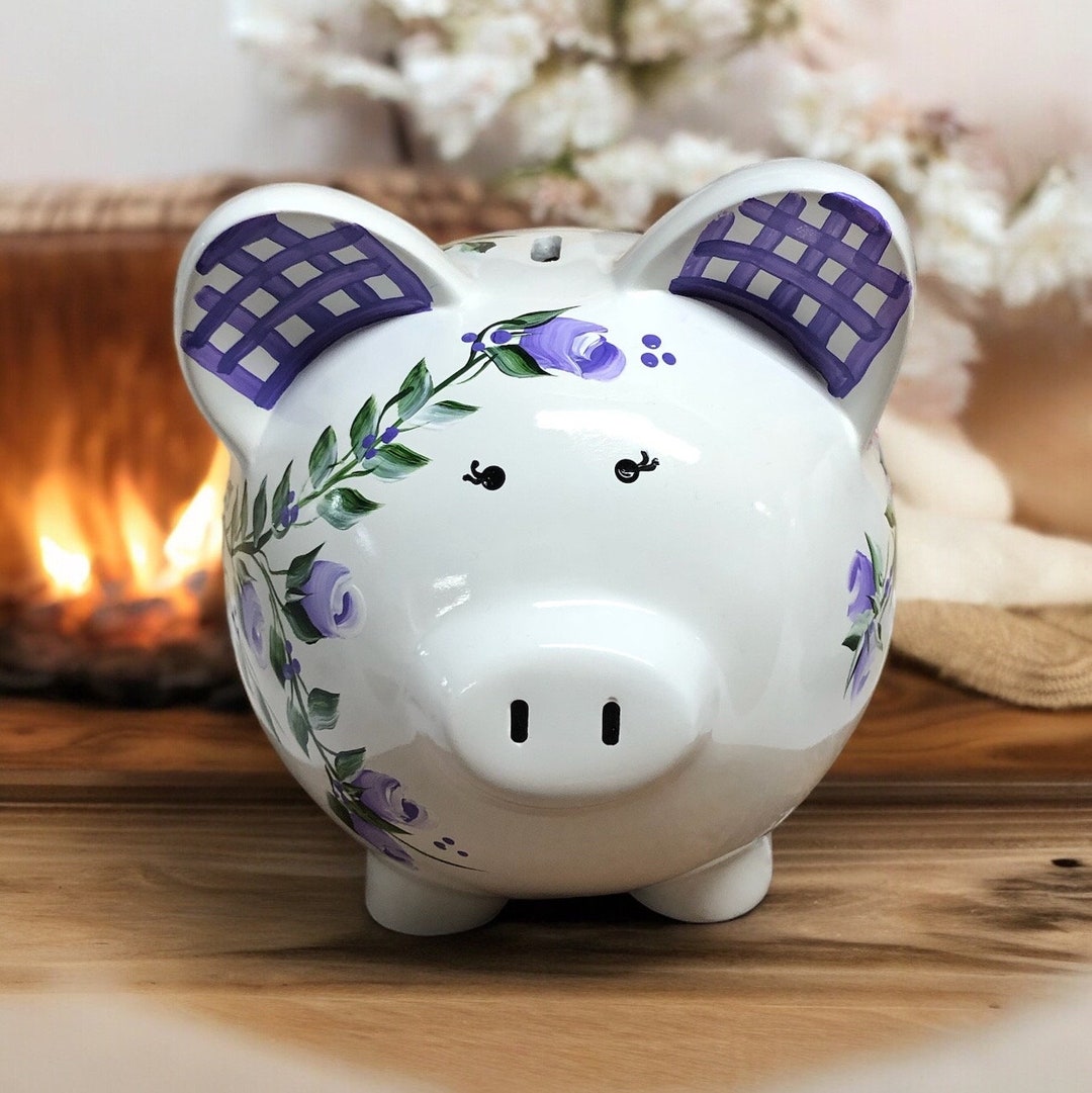 Personalized Bank, Custom Piggy Bank, New Baby Gift, Baby Shower Gift ...