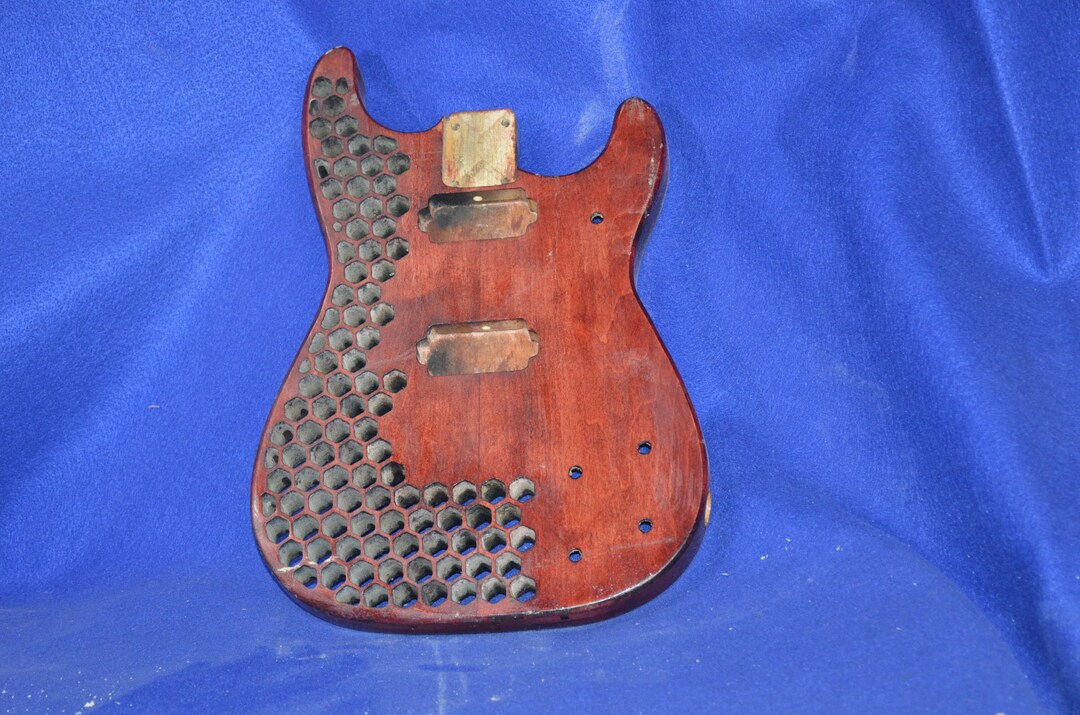 Completely Custom Guitar Body With Small Carved Hexagons - Etsy