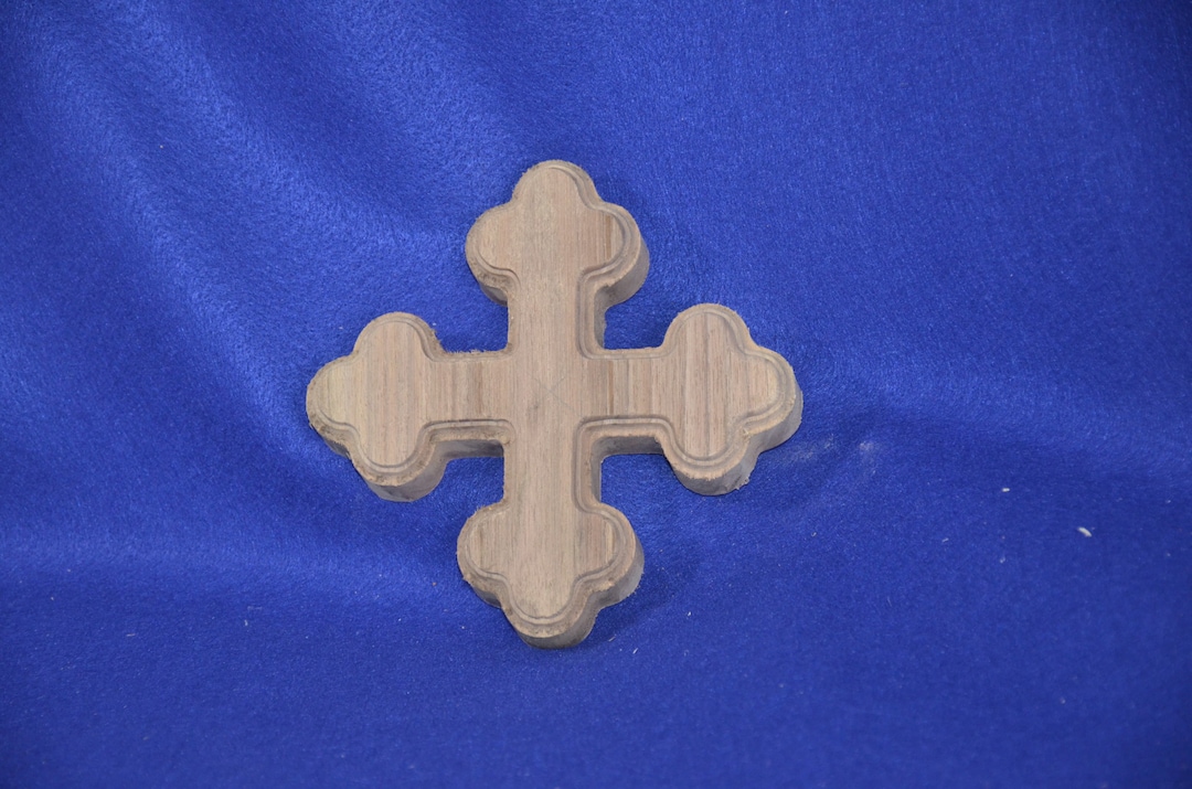 Orthodox Christian Cross in Solid Walnut - Etsy