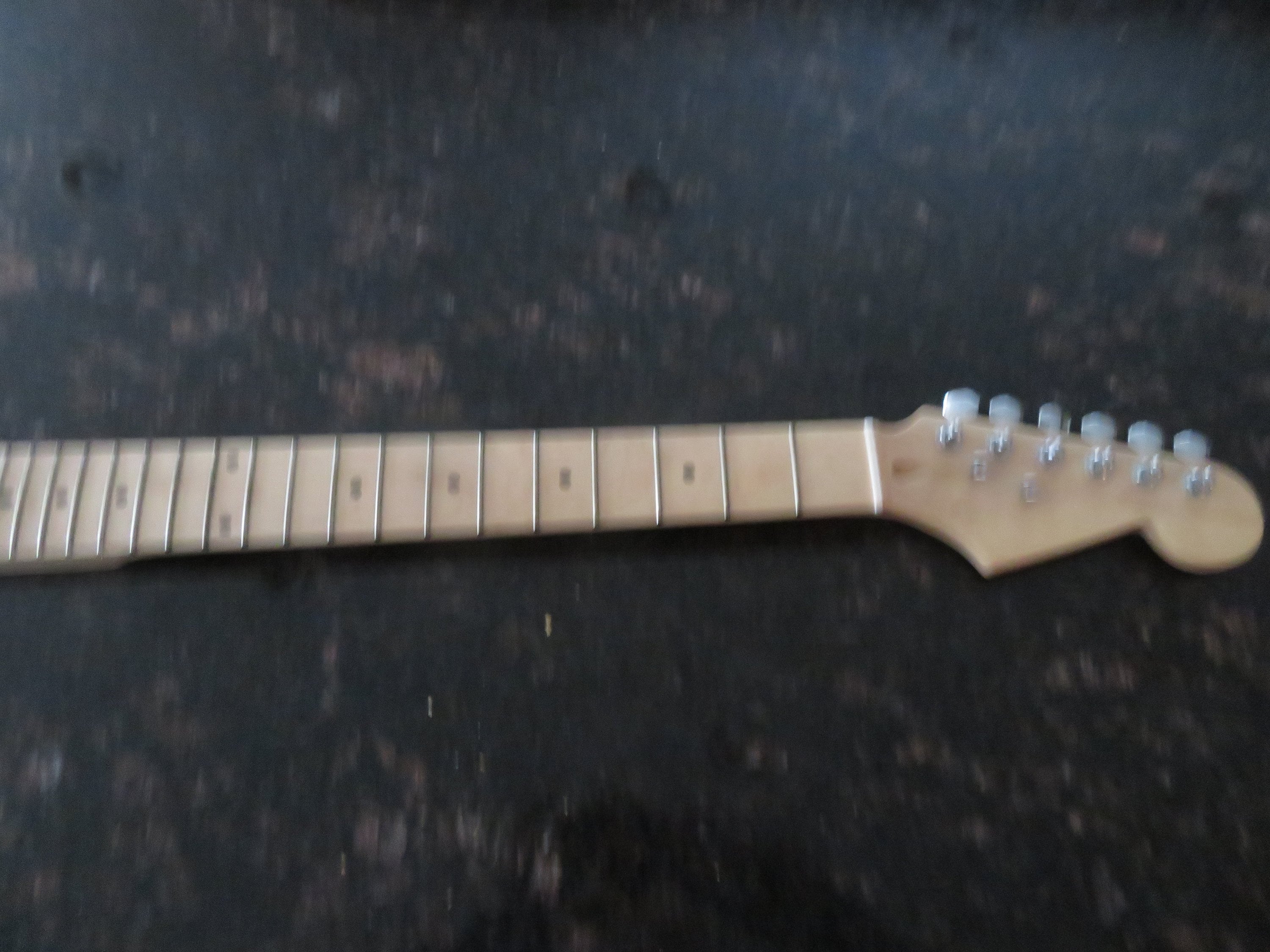 Fender Style Maple Fretboard Guitar Neck With Tuning Pegs Mounted - Etsy