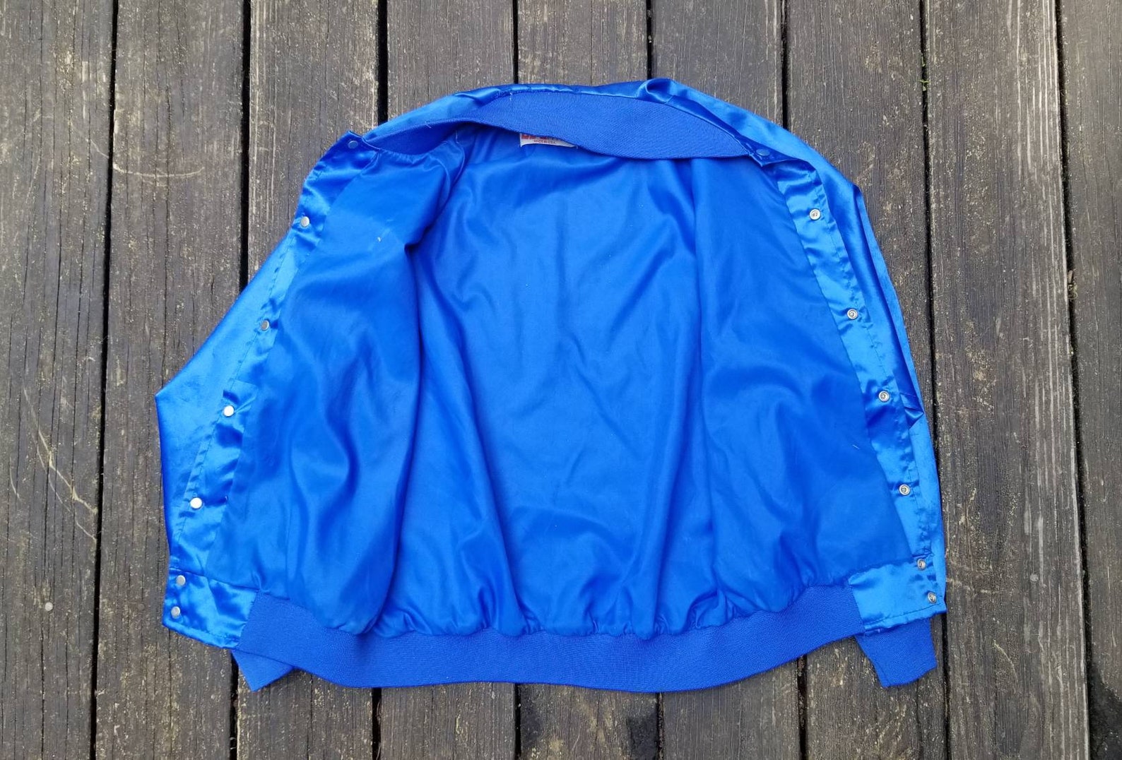 Vintage Nylon Snap Jacket Size Medium Made in USA - Etsy