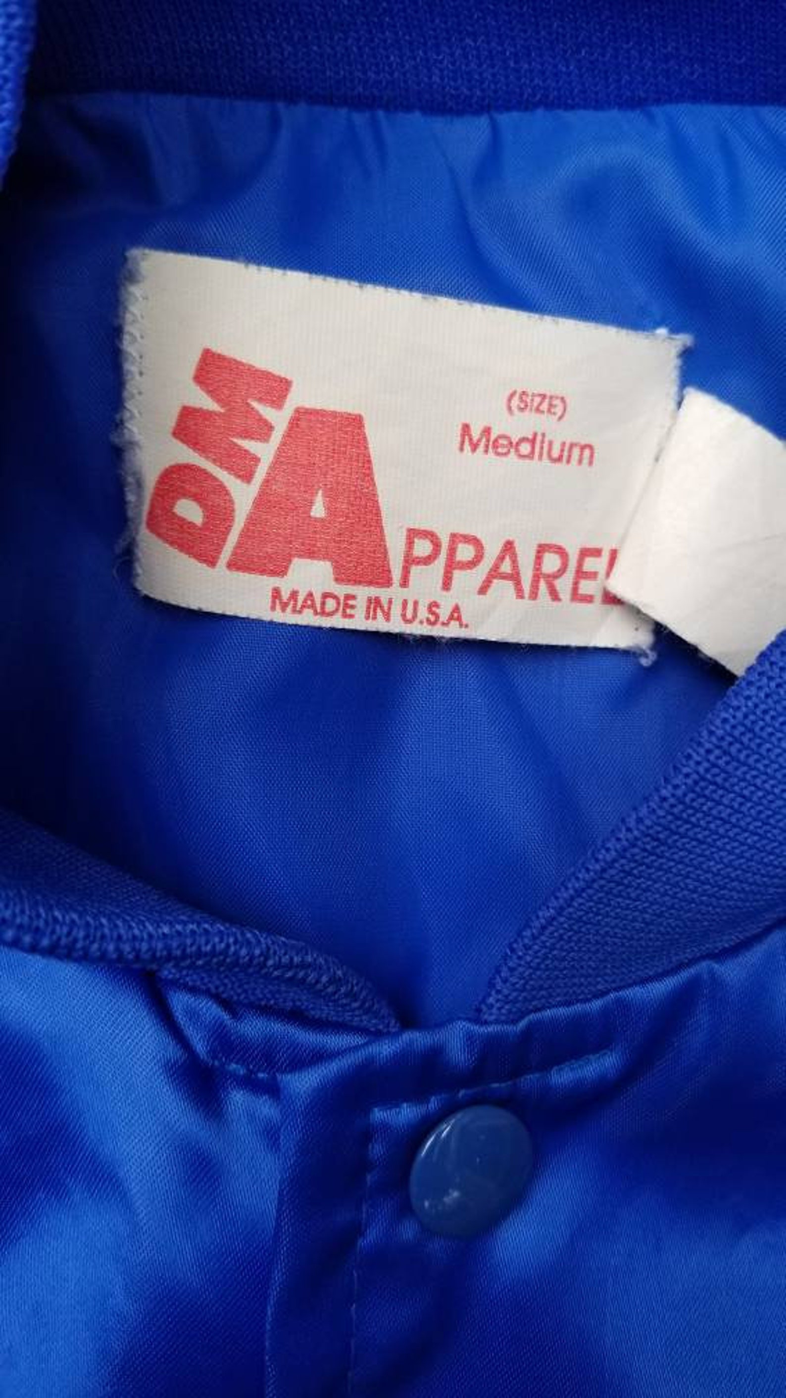 Vintage Nylon Snap Jacket Size Medium Made in USA - Etsy