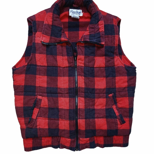 Red Plaid Vests - Etsy