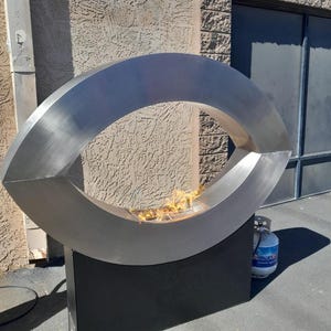 Stainless Fire Feature - Made to Order - Etsy