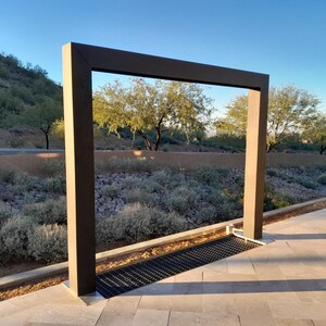 Powder Coated Metal Rain Curtain Water Feature - Etsy