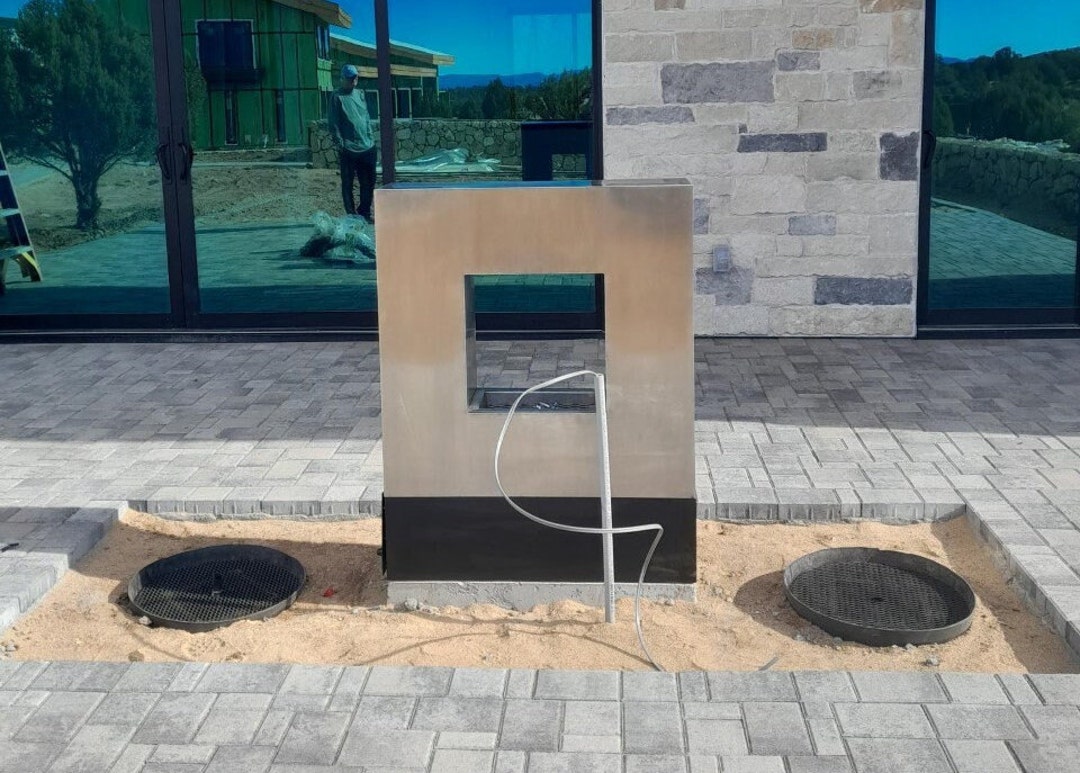 Stainless Fire Feature - Made to Order - Etsy