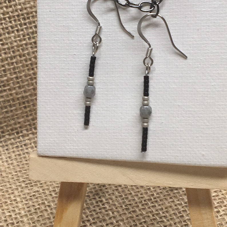 Simple dangle minimalist earrings | Etsy