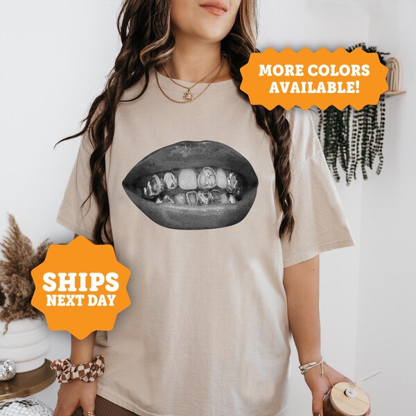 Y2k Mouth T Shirt - Etsy