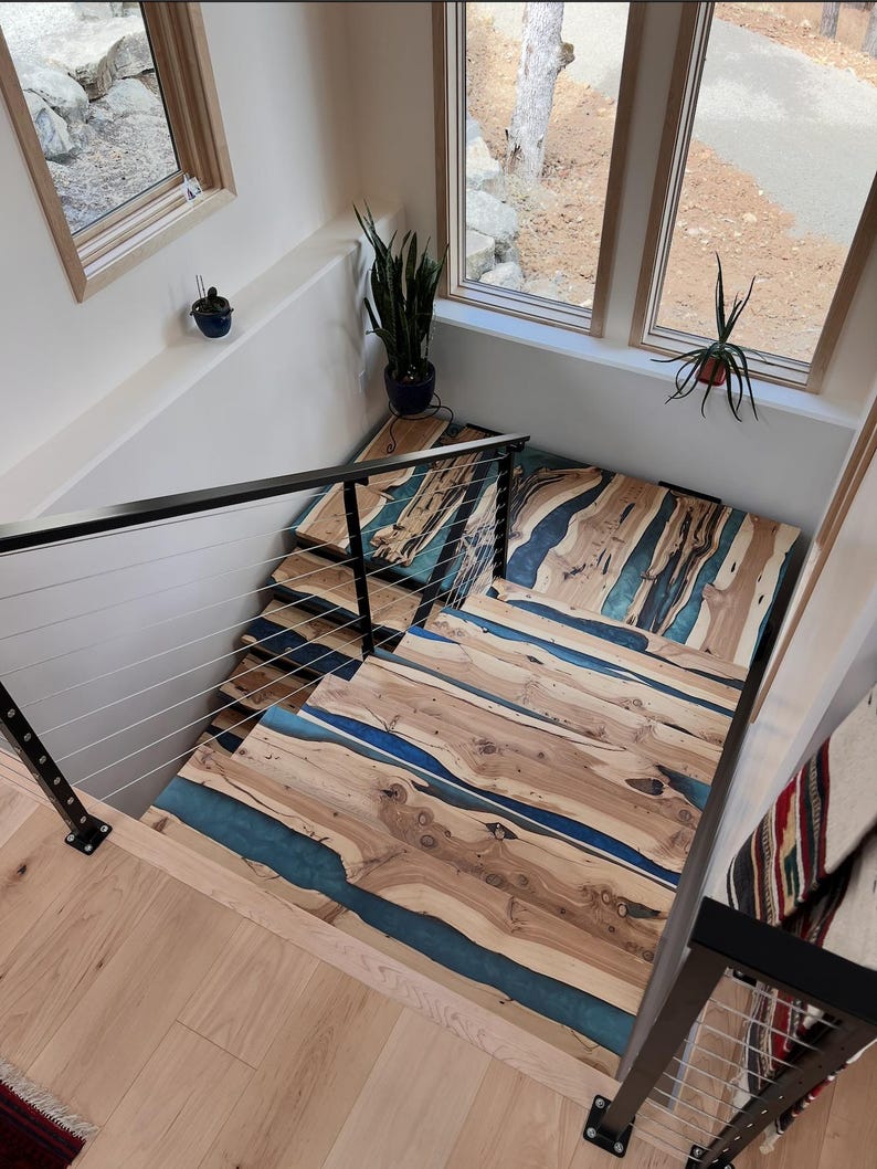 Hardwood Epoxy Stair Treads - Resin Staircase Flooring - Etsy