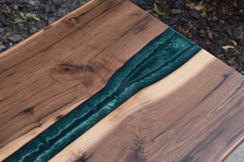 Black Walnut Resin Coffee Table | Etsy