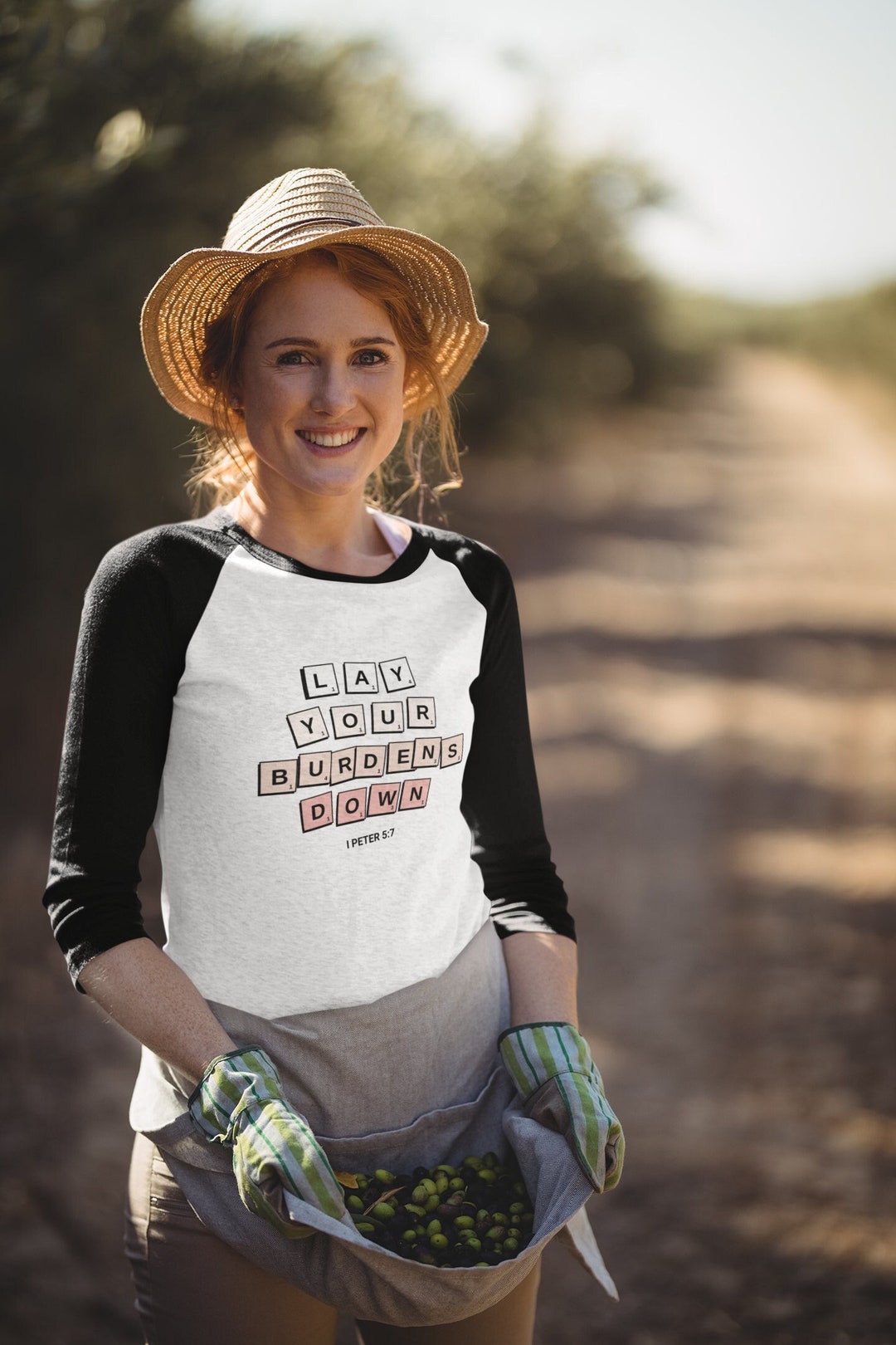 Womens Christian Fall Shirt With Bible Verse, Ladies 34 Sleeve Baseball ...