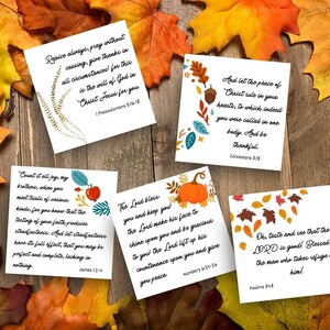 Gratitude Printable Bible Verse Cards for Fall, Thanksgiving Bible ...