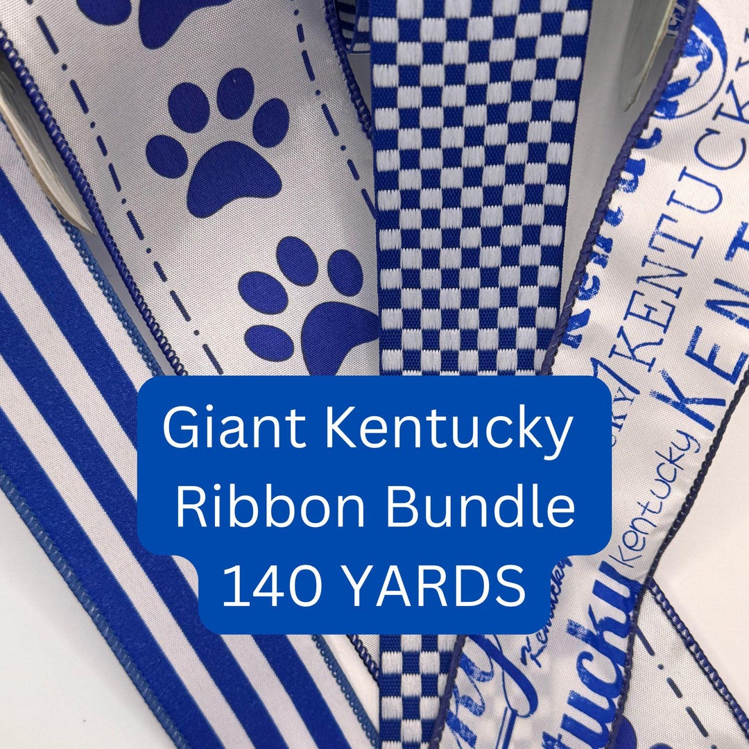 Kentucky Theme Ribbon BBN Ribbon Wreath Supply UK Ribbon Bows Kentucky ...