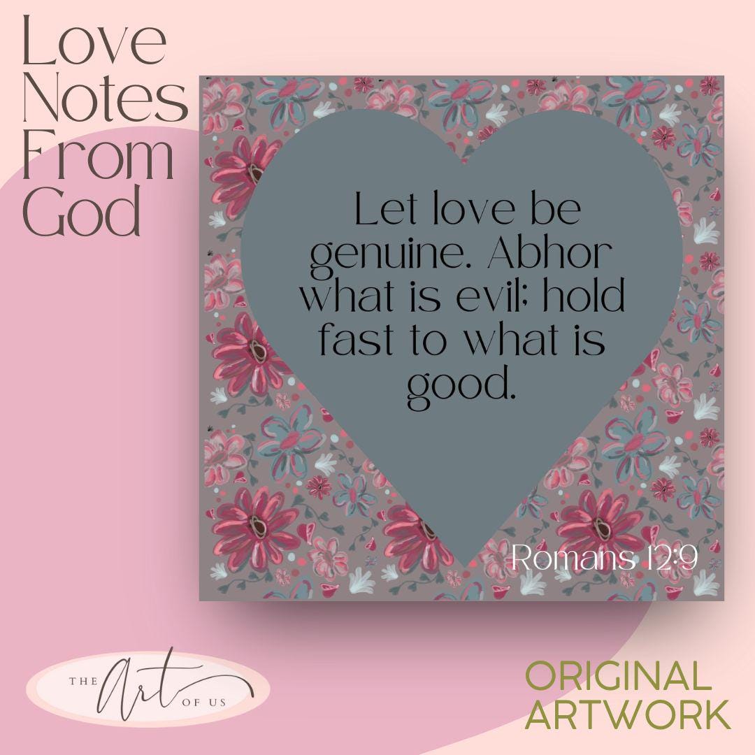 Valentine Bible Verse Card Gift Printable Verse on Love Scriptures for ...