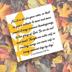 Gratitude Printable Bible Verse Cards for Fall, Thanksgiving Bible ...