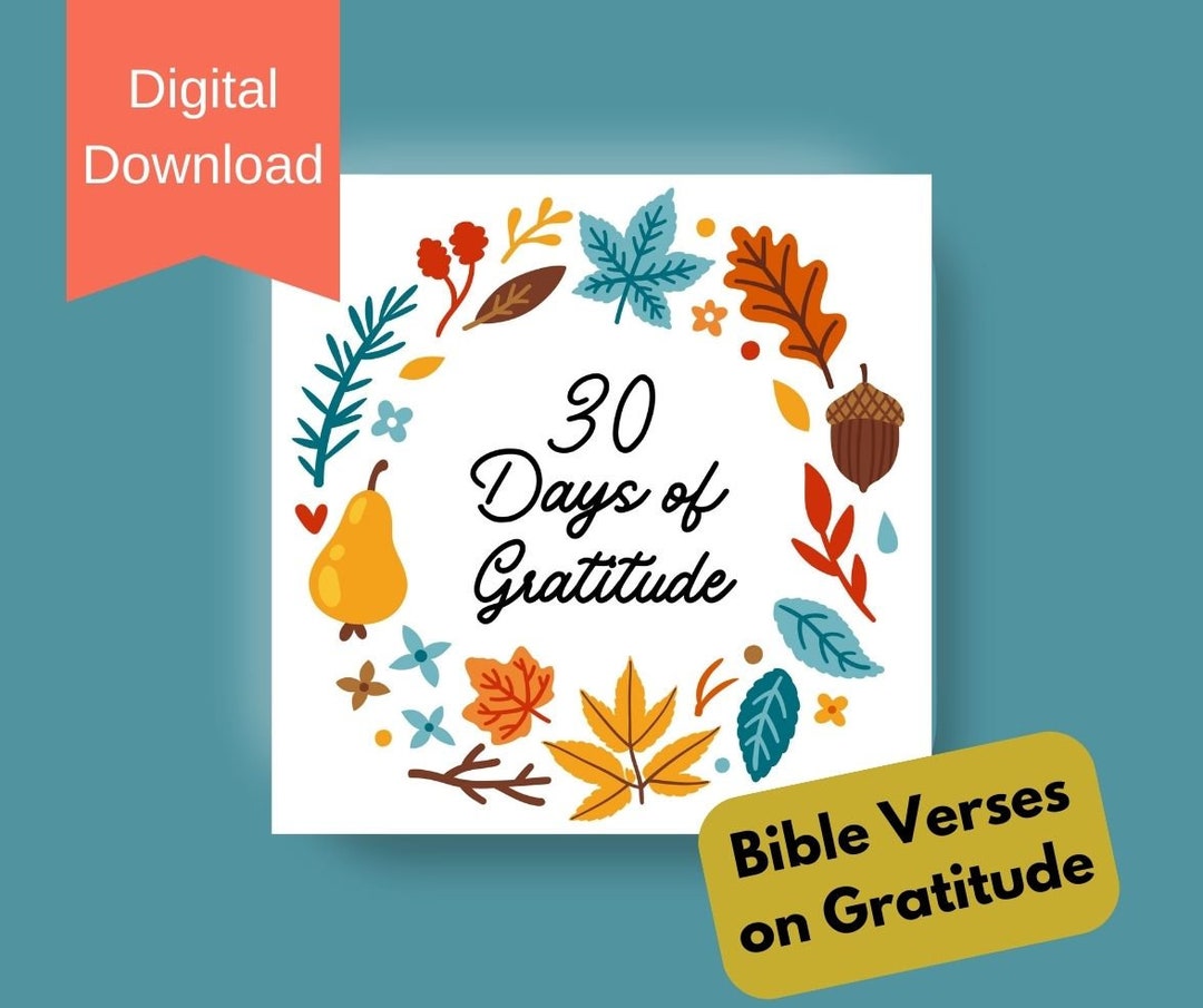 Gratitude Printable Bible Verse Cards for Fall, Thanksgiving Bible ...
