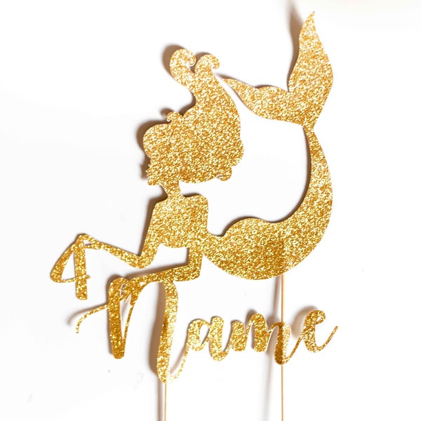 Mermaid Cake Topper - Etsy
