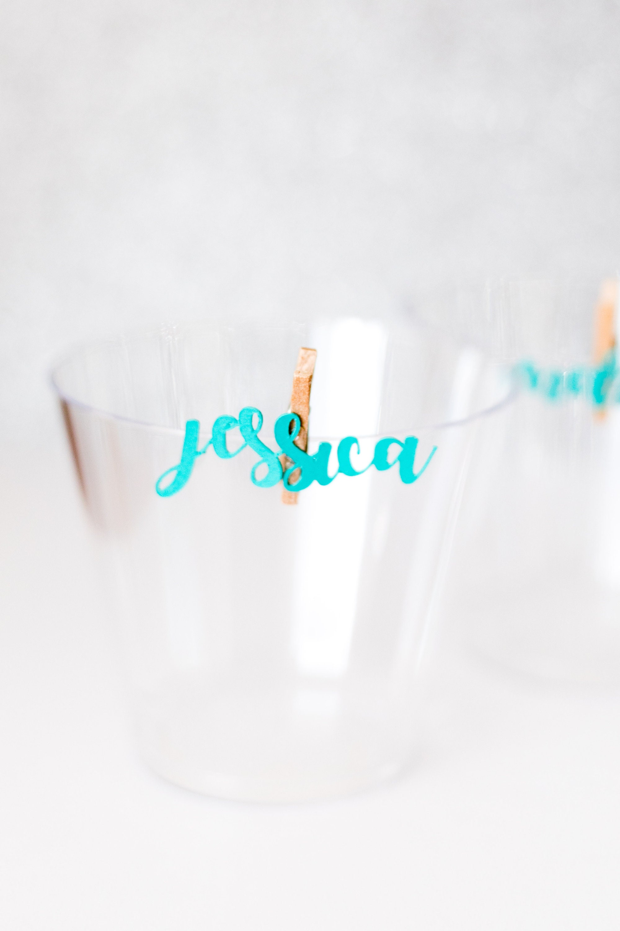 12 Drink Clips for Party Cups & Drinks Custom Name Labels - Etsy