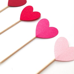 24 Mini Heart Cupcake Toppers Food Labels Wedding Labels Wedding Food ...