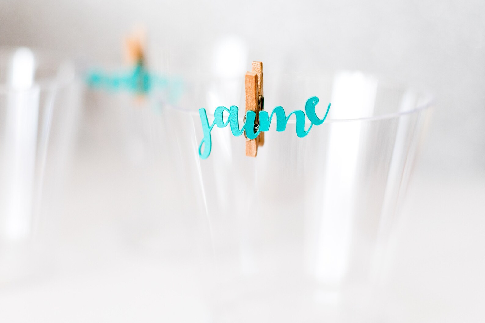 12 Drink Clips for Party Cups & Drinks Custom Name Labels - Etsy