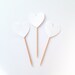 24 Mini Heart Cupcake Toppers Food Labels Wedding Labels - Etsy