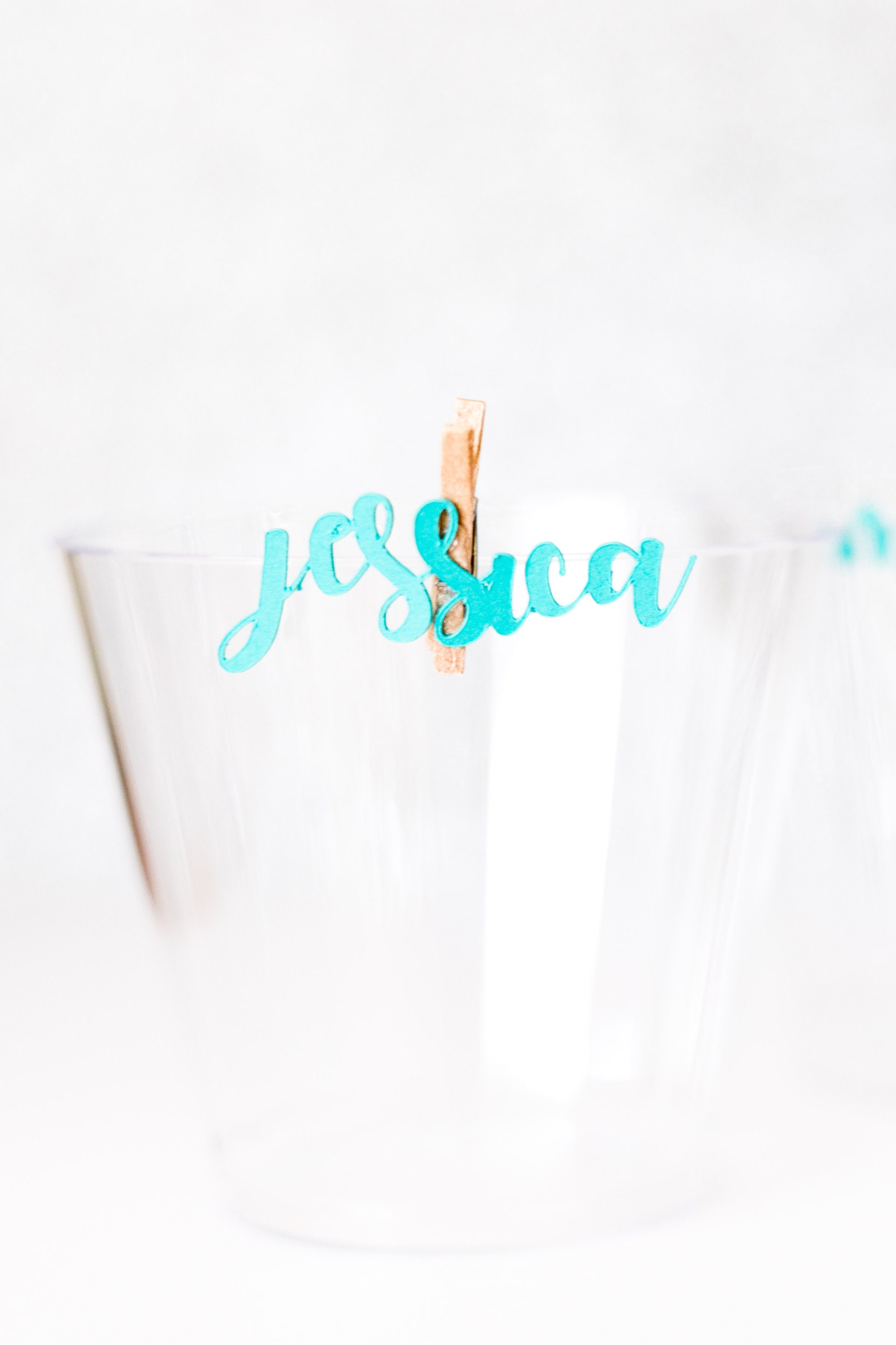 12 Drink Clips for Party Cups & Drinks Custom Name Labels - Etsy
