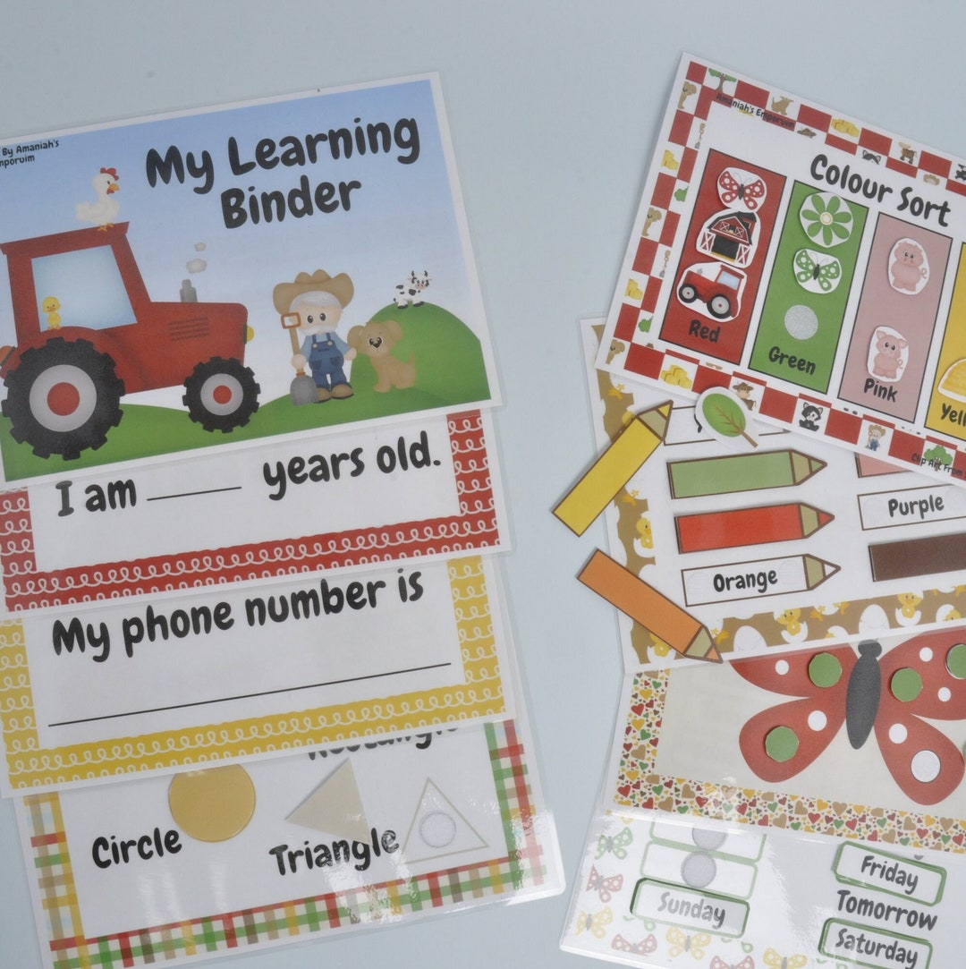 Digital Download Farm Theme Busy Book to Print at Home - Etsy