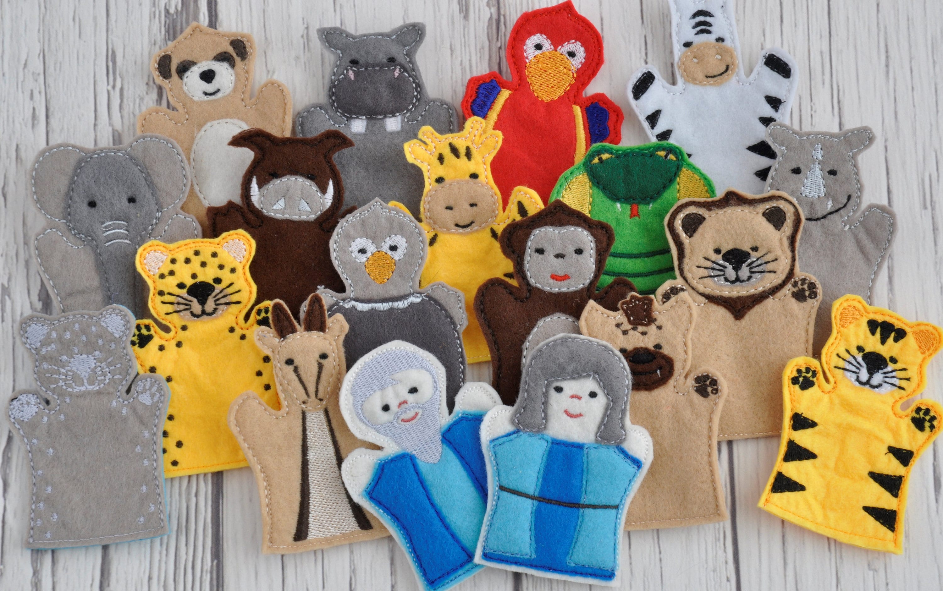 Noah's Ark Finger Puppets Quite Time Play Bible Story - Etsy