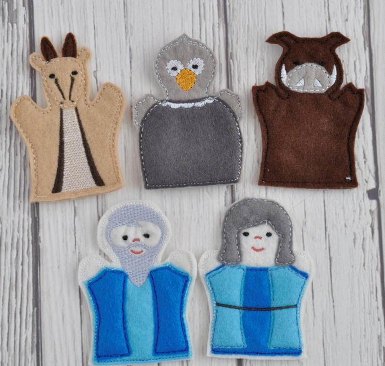 Noah's Ark Finger Puppets Quite Time Play Bible Story - Etsy