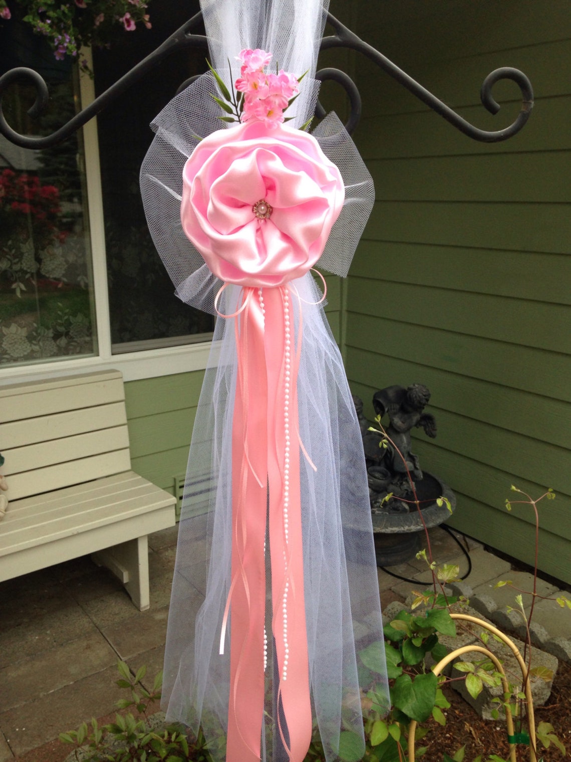 Set of 6 Pink Pew Bows Chair Bows Elegant Wedding Bows - Etsy