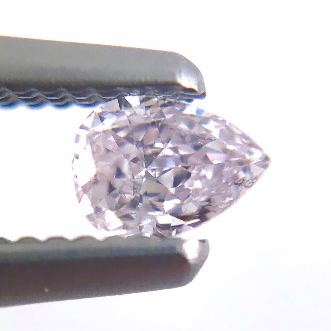 Natural Pale Pink Diamond 0.11ct Pear Cut Loose Gemtone - Buy Loose or ...