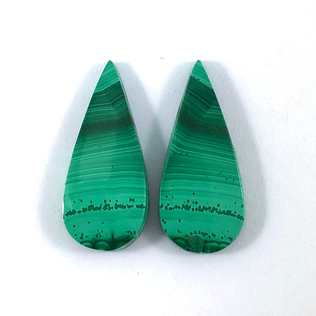 Malachit kombiniert mit ovalem Schliff 20.12 Karat Cabochons - Etsy ...