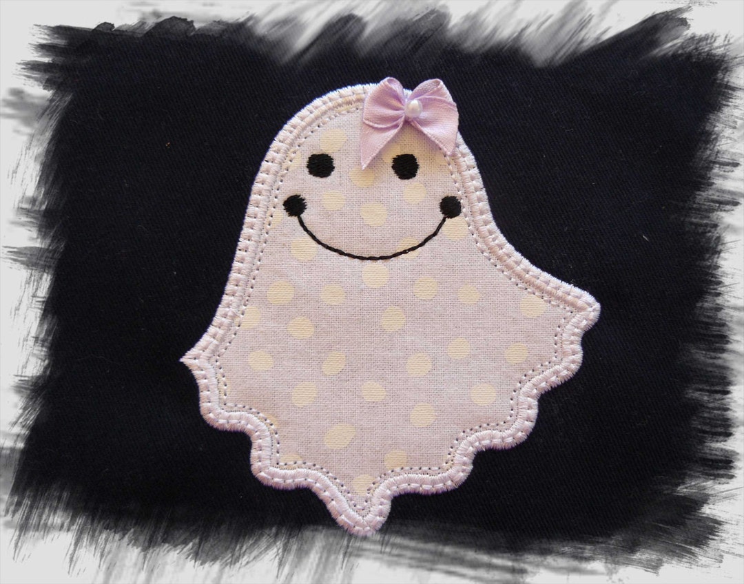 Halloween Ghost Applique Machine Embroidery Design - Etsy