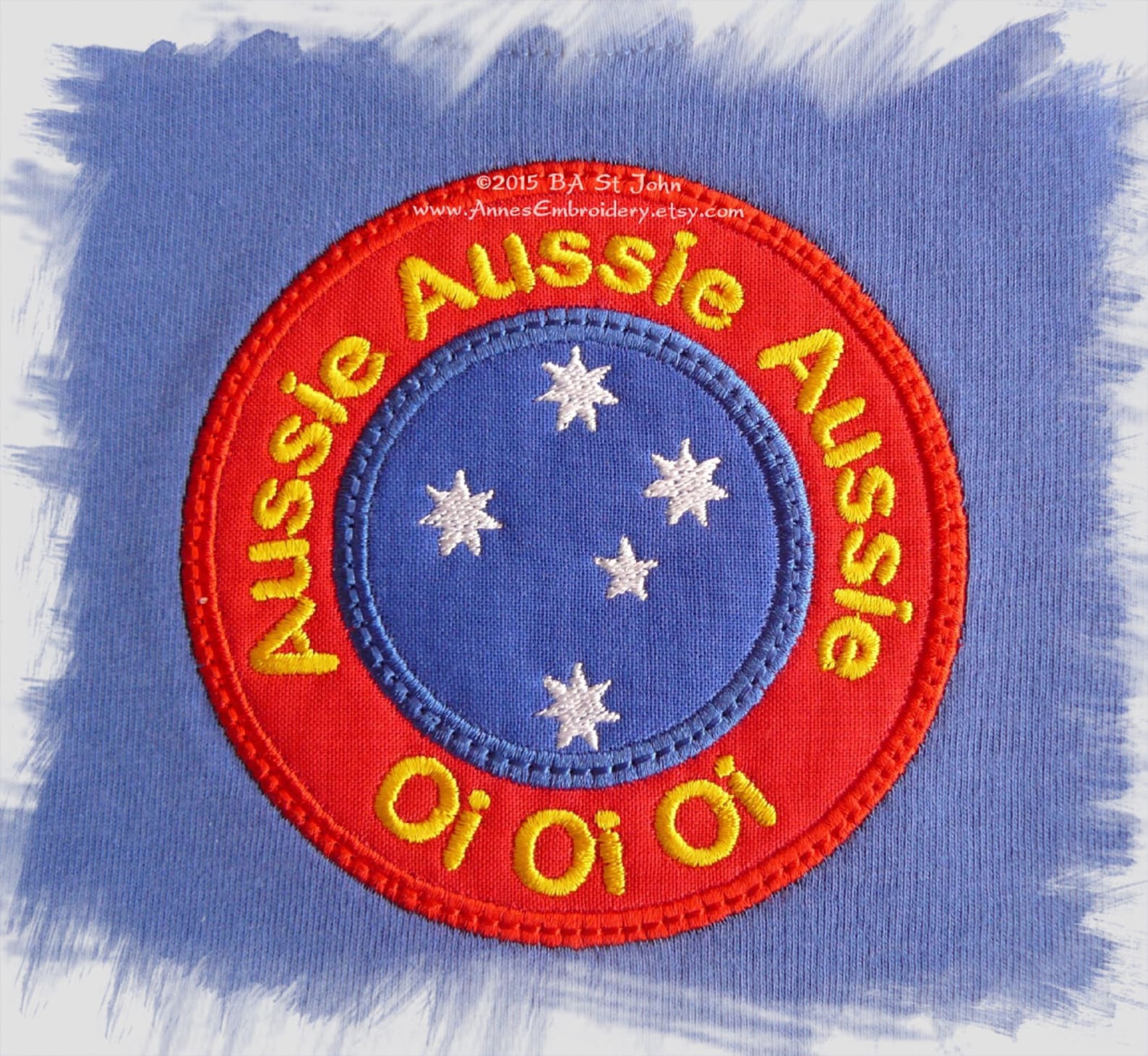 Aussie Aussie Aussie Oi Oi Oi Applique Machine Embroidery - Etsy