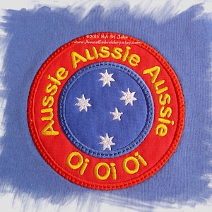 Aussie Aussie Aussie Oi Oi Oi Applique Machine Embroidery Design - Etsy ...